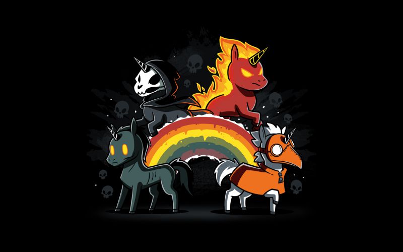 File:Wallpaper Four-Unicorns-Apocalypse 1920x1200 v1.jpg - Unstable ...